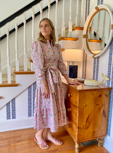 Palm Beach Sandal X Susan Albright Daisy Print