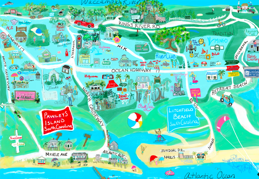 Map Collection – Tagged "pawleys island"– Susan Albright