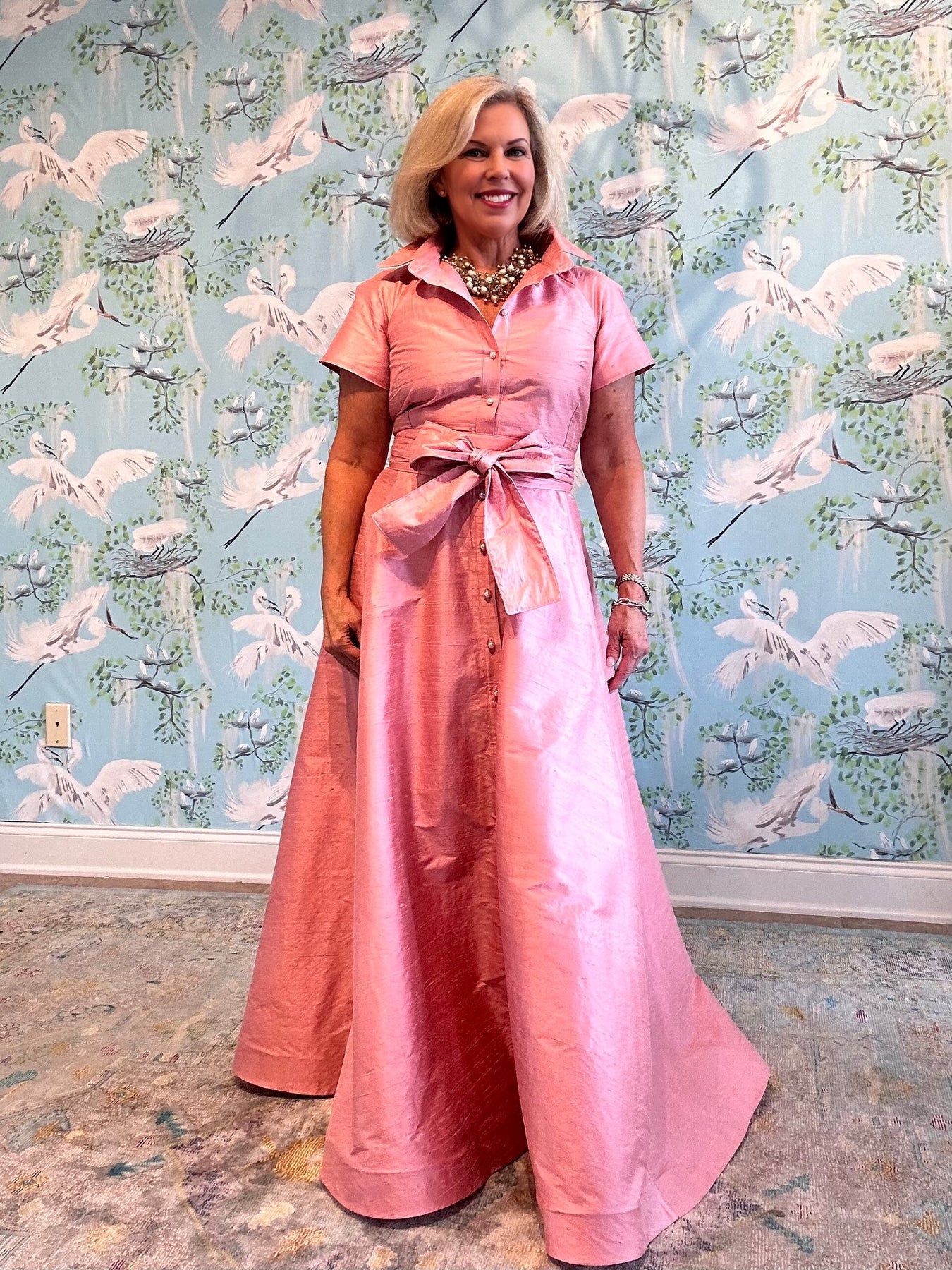 Charlotte Gown in Silk Dupioni- Offered in 9 colors – Susan Albright